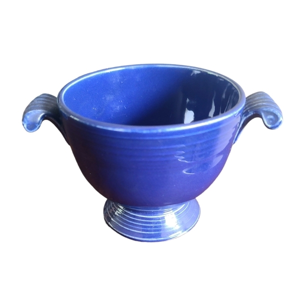 Fiestaware | Dining | Vintage Hlc Fiesta Cobalt Blue Sugar Bowl | Poshmark